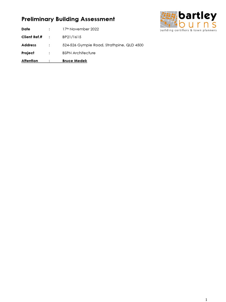 3.10 Prel. Building Assessment Report | PDF | Wall | Door