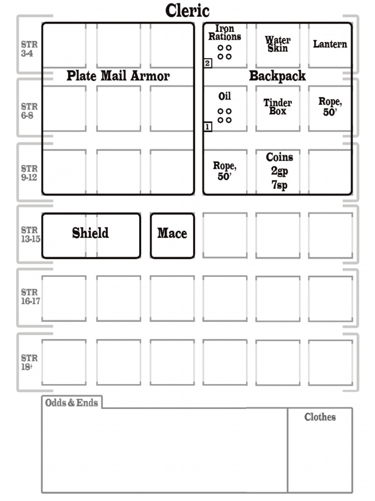 Pre-Filled Inventory Sheets | PDF | Armour | Shield