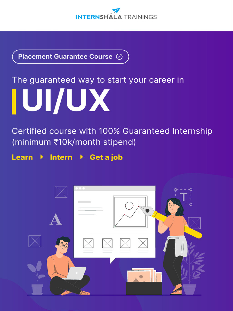 Ui Ux Specialization Brochure | PDF | User Interface | Internship