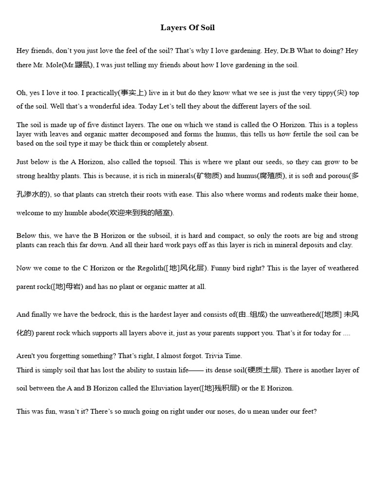 video - - Layers Of Soil - The Dr. Binocs Show - Best Learning Videos ...