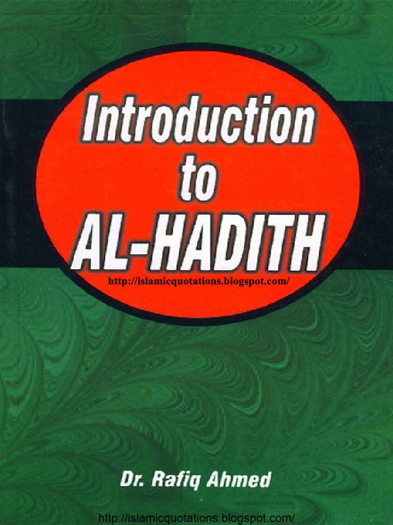 Introduction to Sciences of Hadith | PDF | Hadith | God In Islam