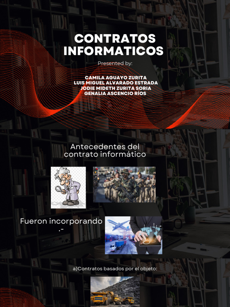 Diapositivas Contrato Informatico | PDF | Software | Programa de ...