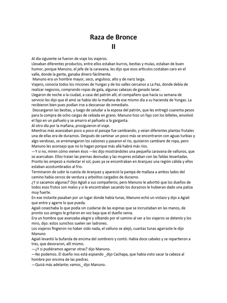 Raza de Bronce Capitulo 2 | PDF | Plantas