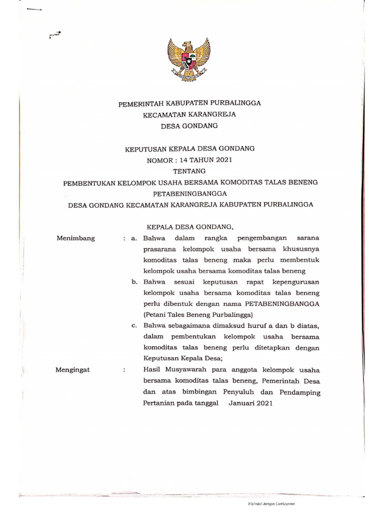 SK No 14 Tentang Kube | PDF