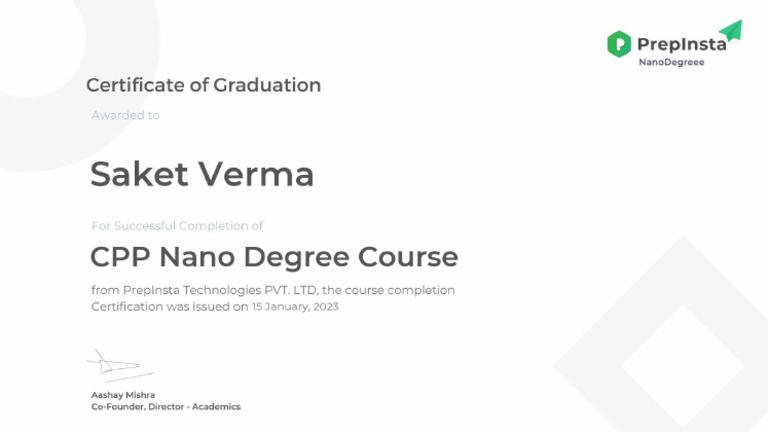 Cpp Pp Certificate Pdf