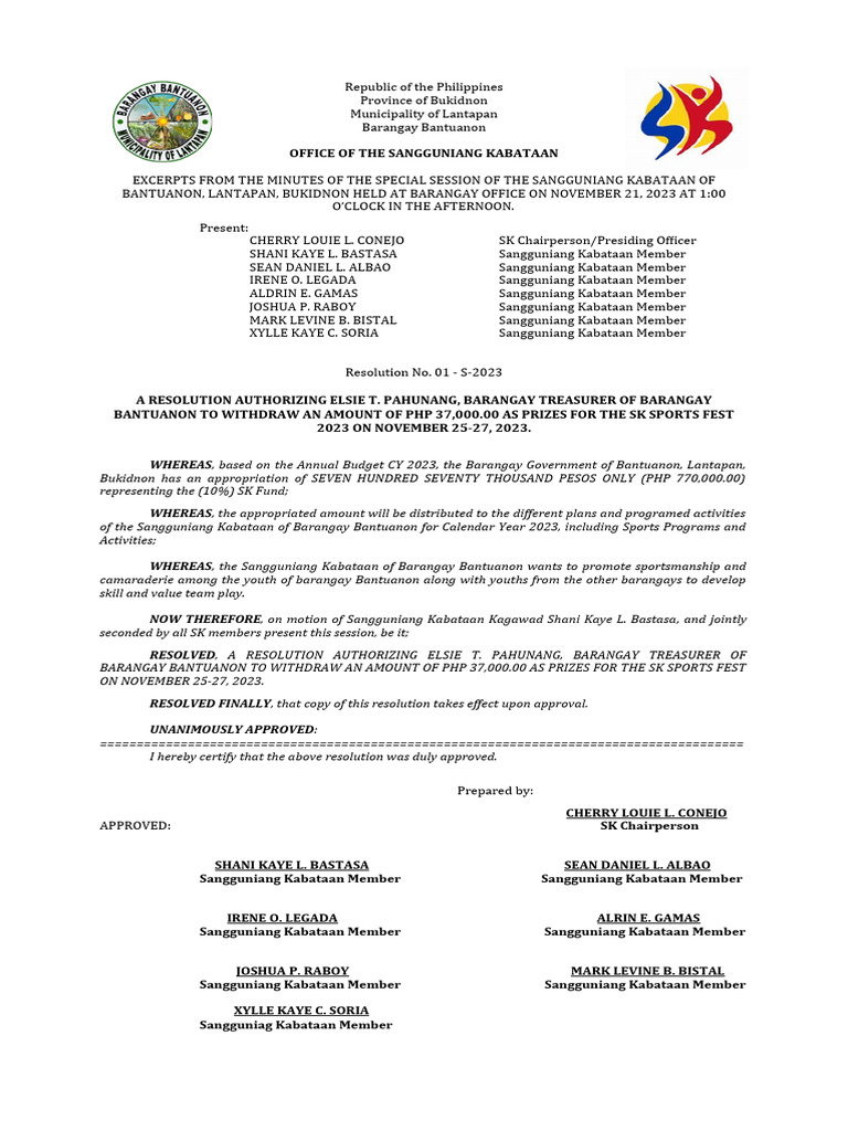 SK Docs | PDF | Youth Organizations