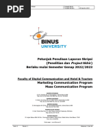 Prosedur Penyusunan Pre-Thesis BINUS | PDF