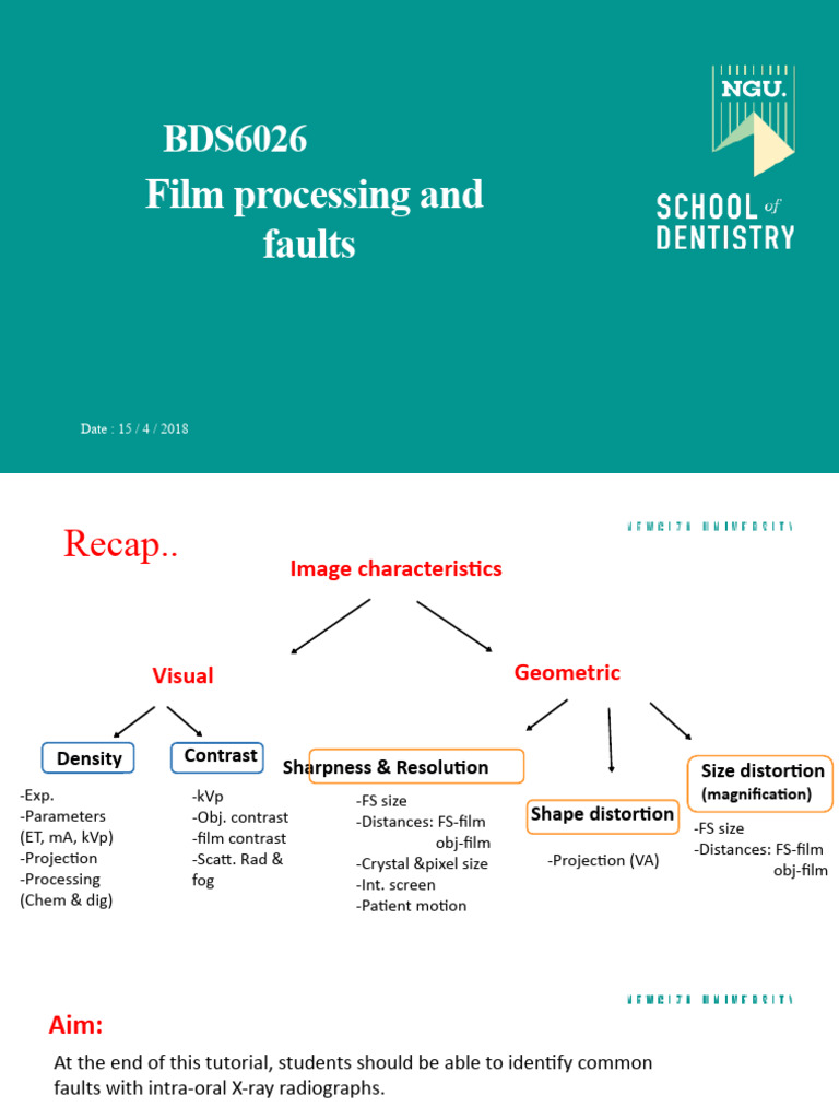 Intraoral X-Ray Faults & Solutions | PDF | Radiography | X Ray