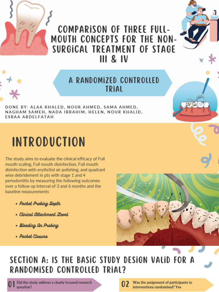 Comparison of three full-mouth concepts for the non-surgical treatment ...