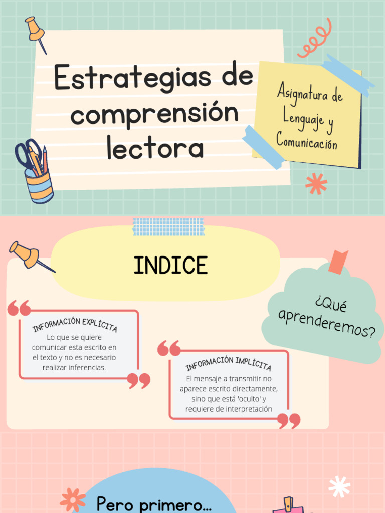 Estrategias para Mejorar la Comprensión Lectora | PDF | Comprensión ...