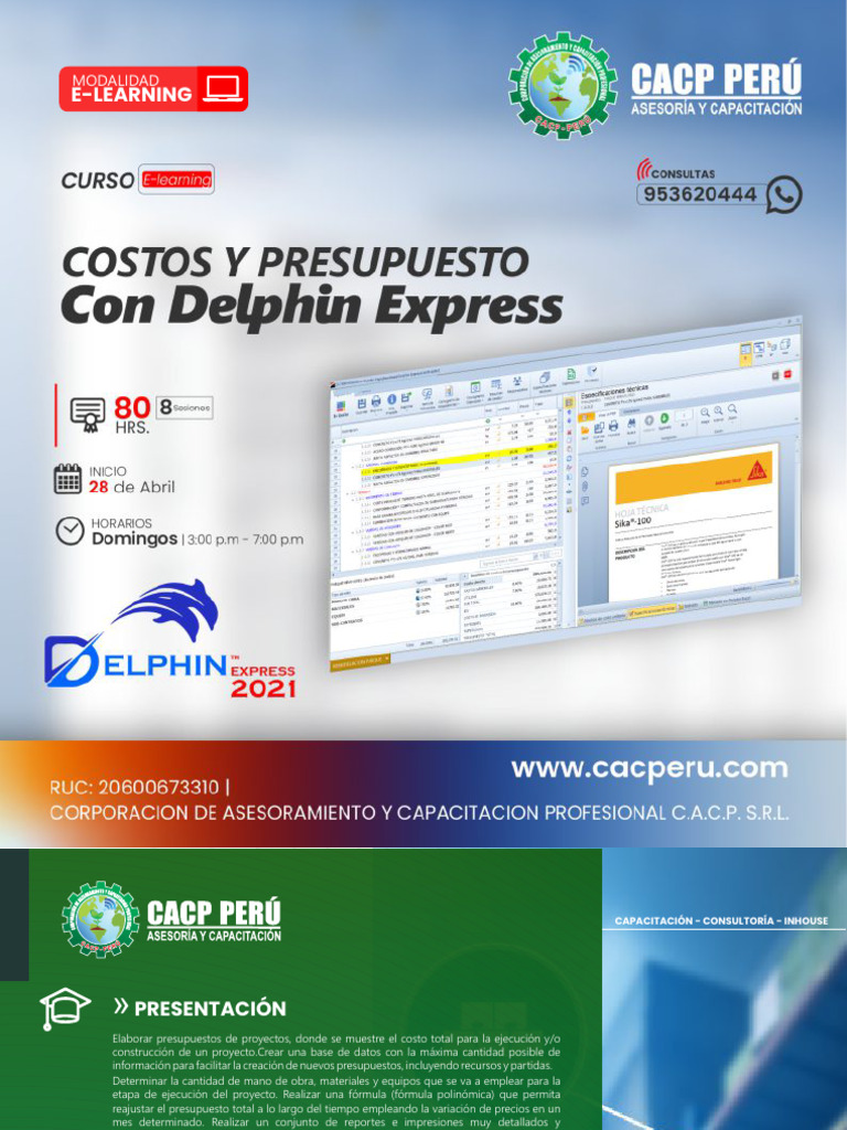 Curso de Costos con Delphin Express 2022 | PDF | Presupuesto | Enseñando