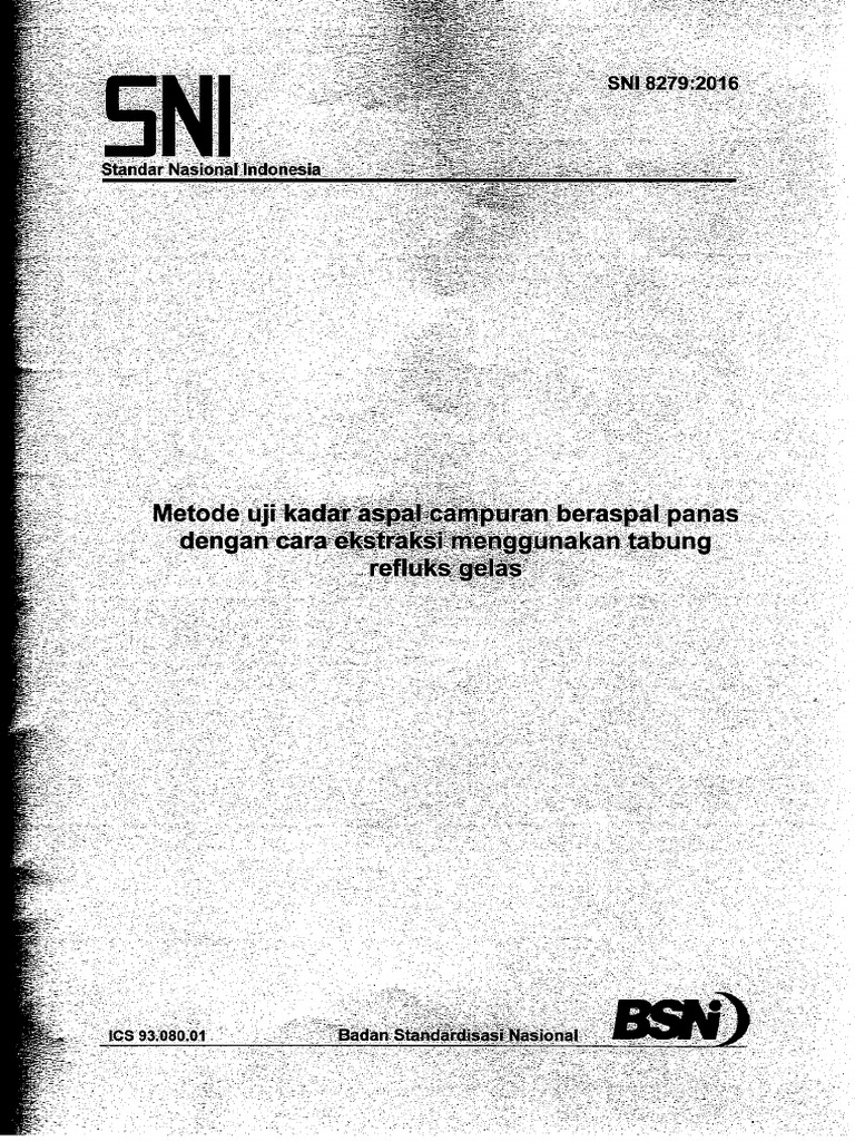 SNI-8279-2016 Ekstraksi Refluks Gelas | PDF
