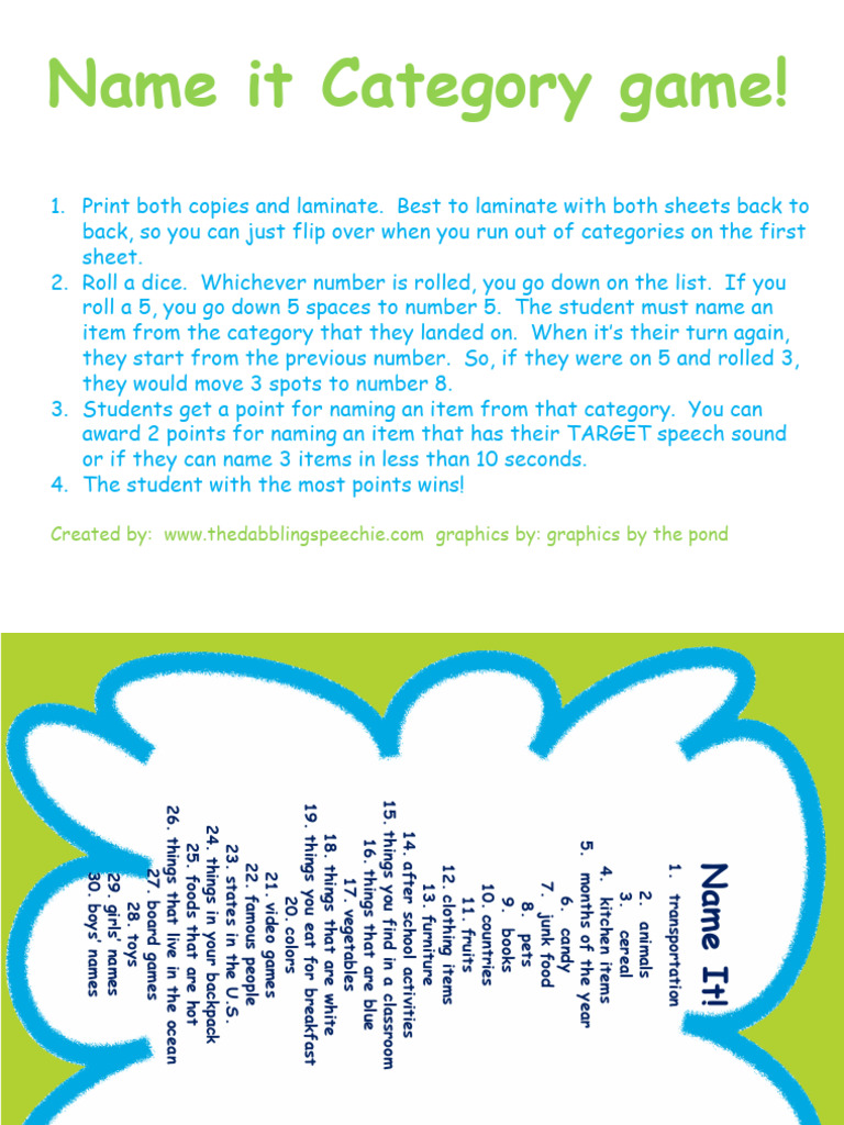 Name-It-game | PDF