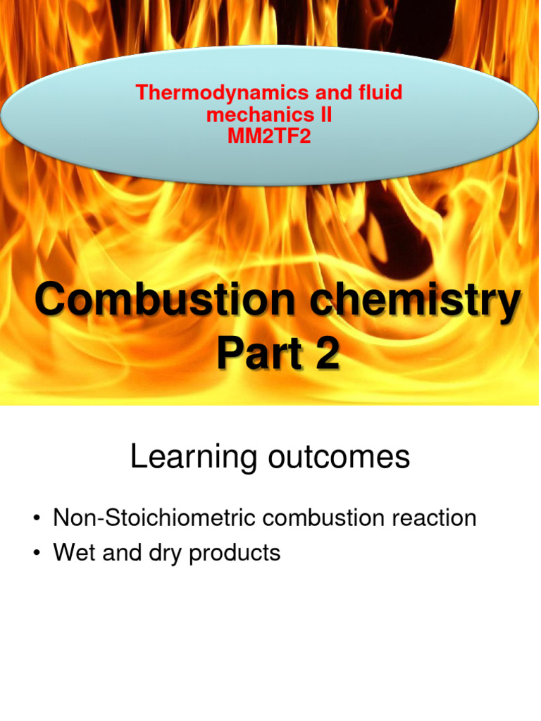 8 Combustion chemistry-II | Download Free PDF | Stoichiometry | Combustion