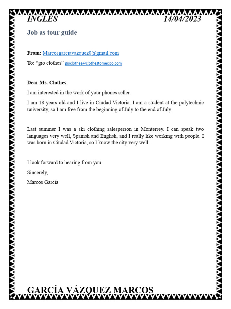 Writing U5 - Garcia Vazquez Marcos | PDF