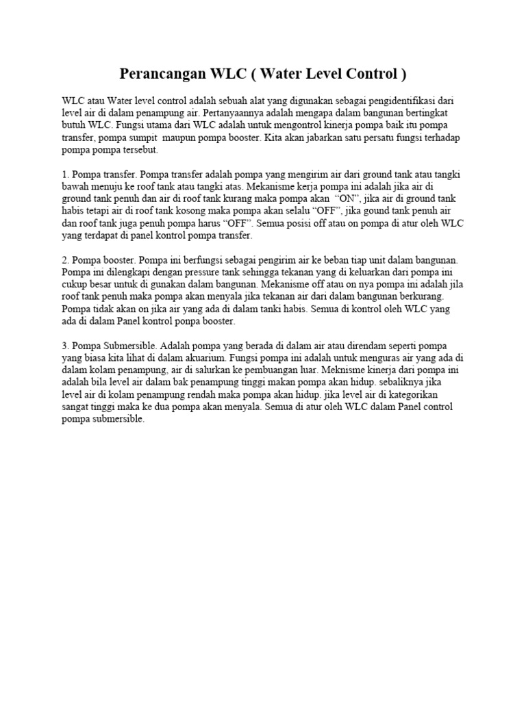 Perancangan WLC | PDF