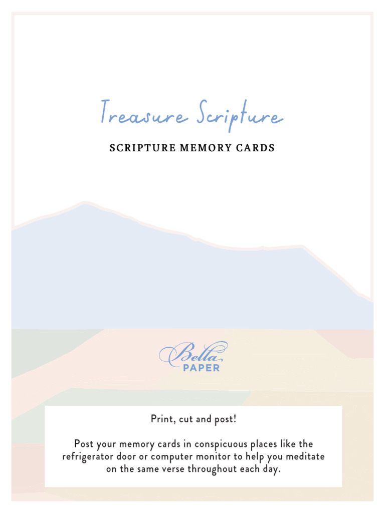 TreasureScripture 2024ScriptureMemoryCards | PDF | Glory (Religion) | Jesus