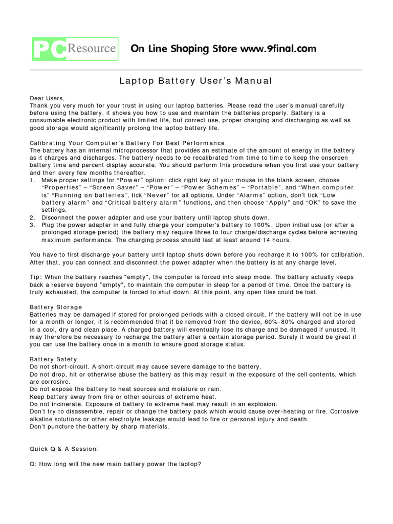 User Manual | PDF | Laptop | Manufactured Goods