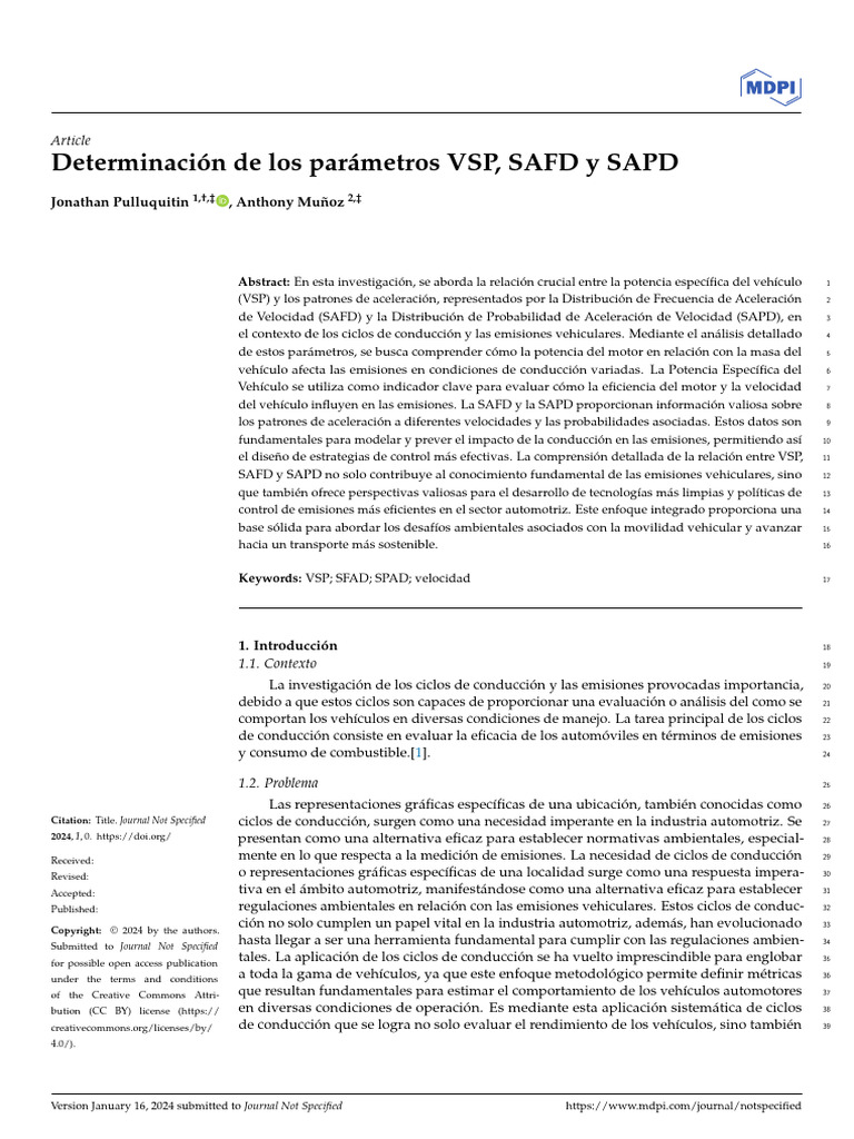 Determinación de Los Parámetros VSP SAFD y SAPD | PDF