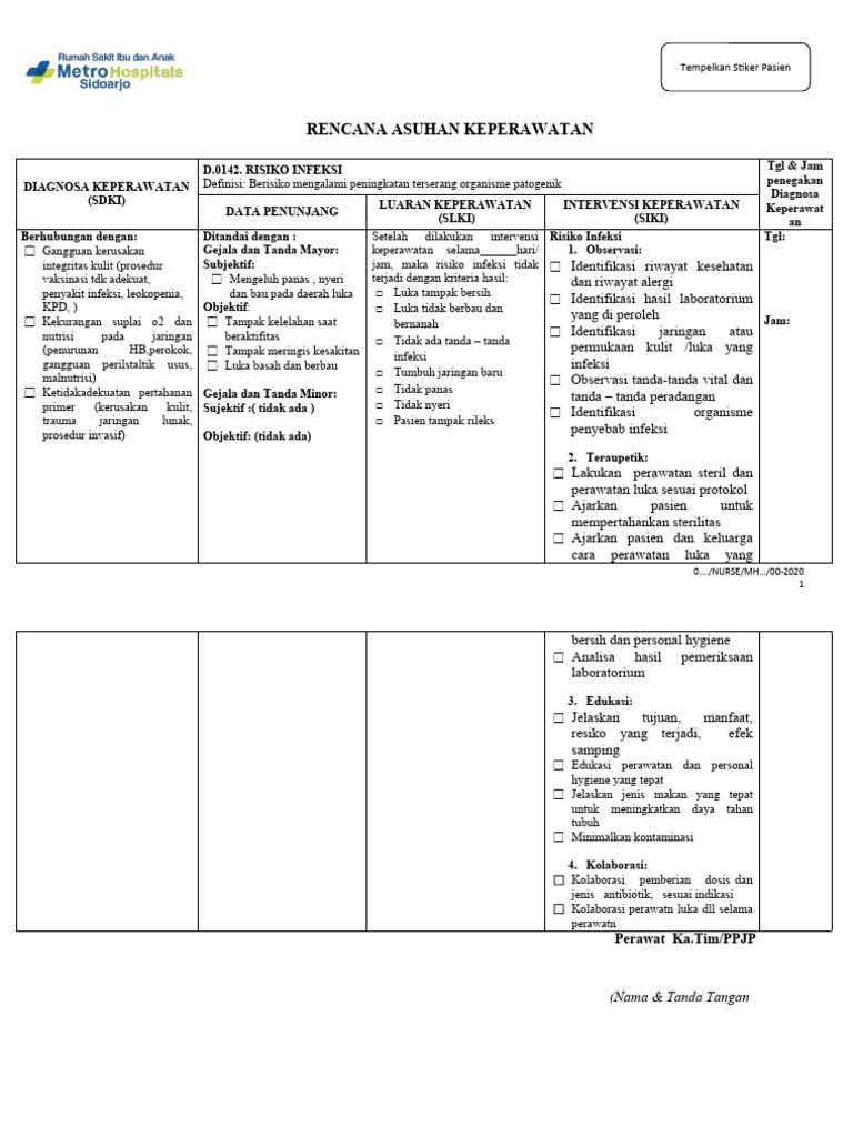 15 Risiko Infeksi | PDF