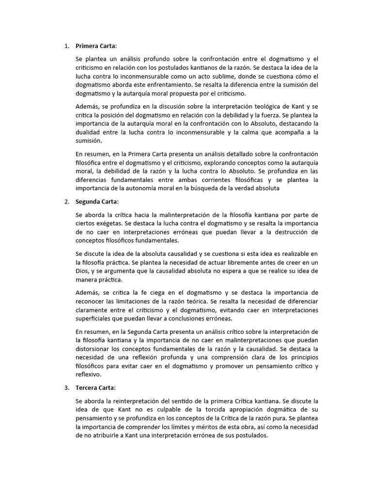 Análisis del Dogmatismo y Criticismo Kantiano | PDF | Immanuel Kant | Razón