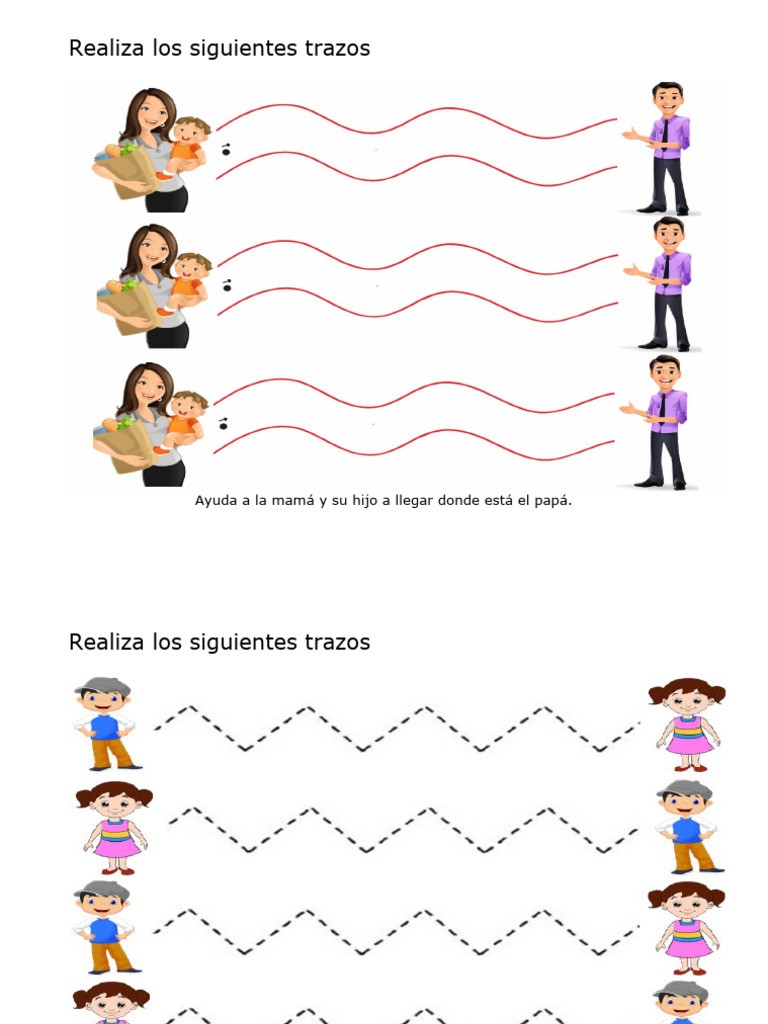 Trazos de Grafomotricidad Familiar | PDF