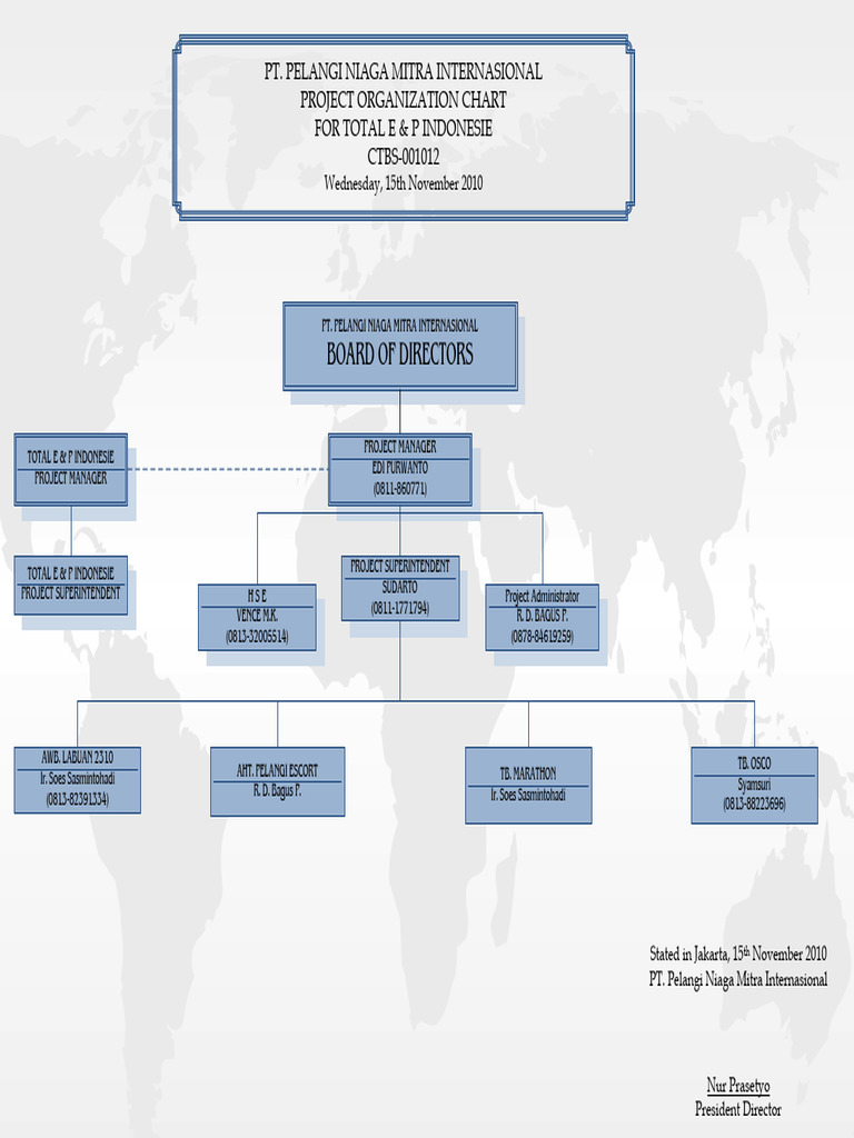PNMI Project Org Chart For TOTAL-CTBS-001012-BE | PDF