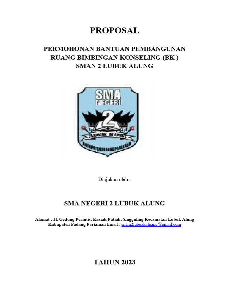 Proposal Ruang Bk | PDF