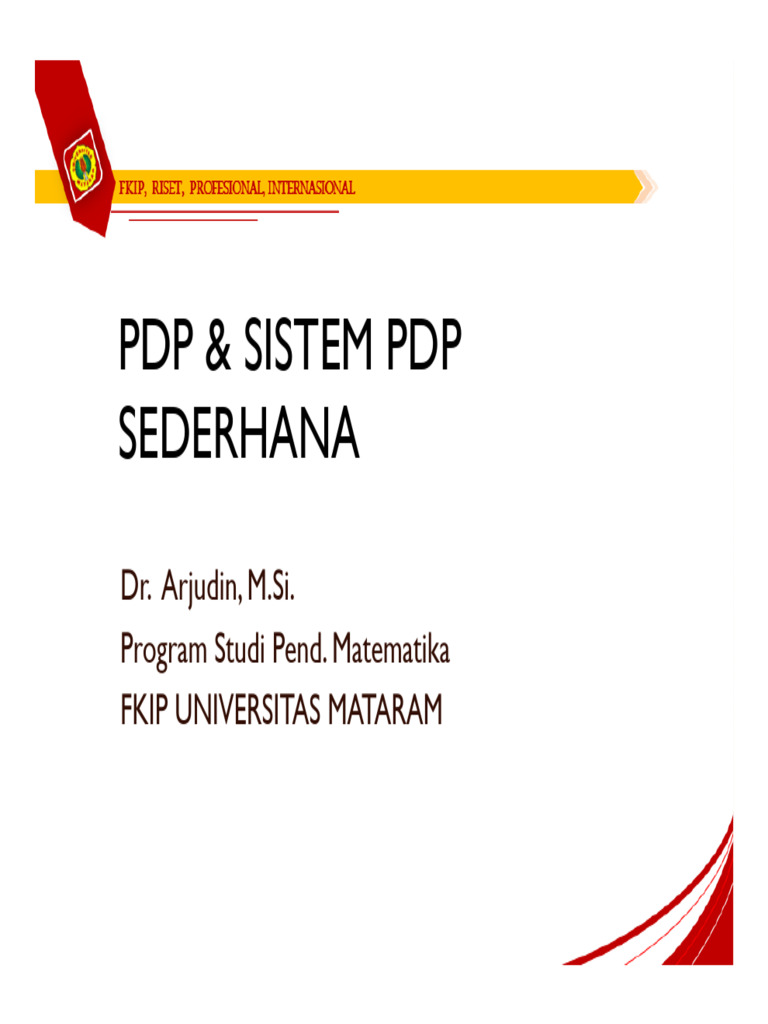 PDP Dan Sistem PDP Sederhana | PDF