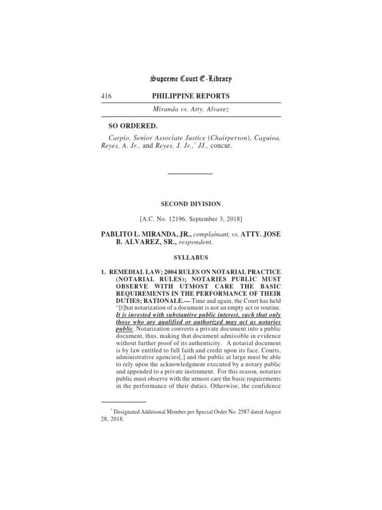 AC 12196 2018 NOtarial Rules | PDF | Notary Public | Lawyer
