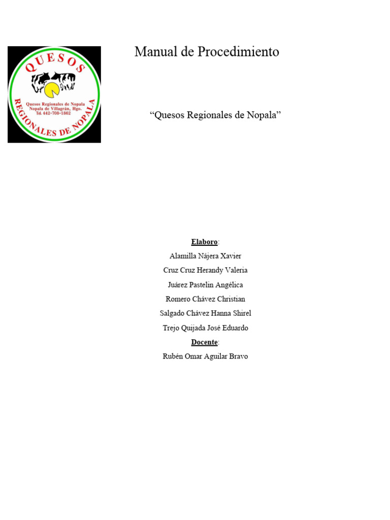 Manual de procedimiento10 | PDF | Marketing | Calidad (comercial)