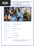 Agricultural Science - SBA MARKING SCHEME | PDF | Information | Data