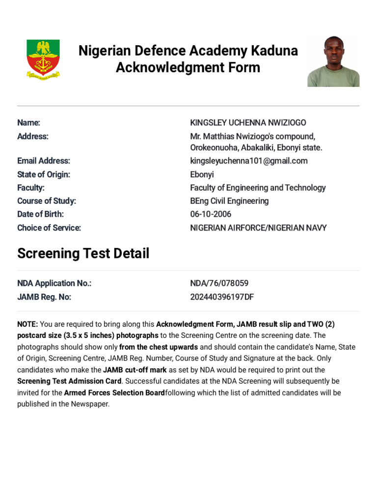 NDA Acknowledgment Form Instructions | PDF