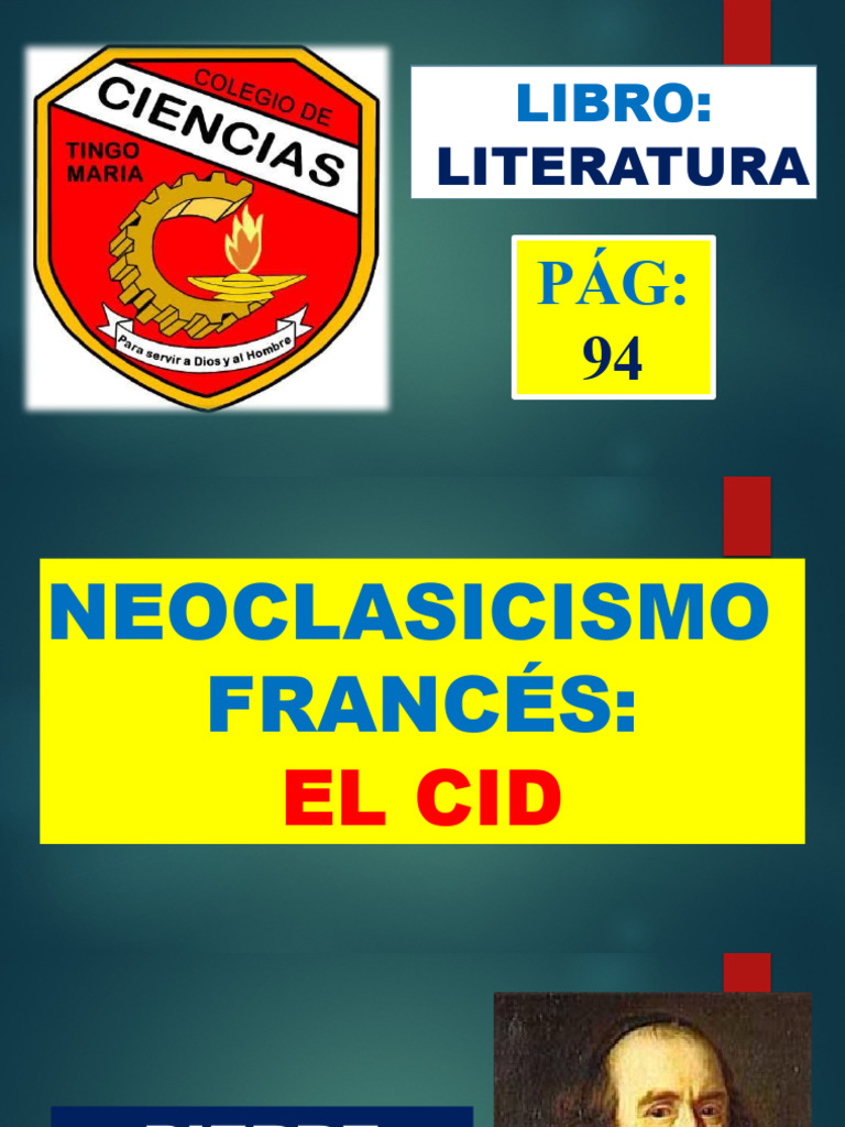 DIAPOSITIVAS - 5° C LITERATURA (EL CID) | PDF