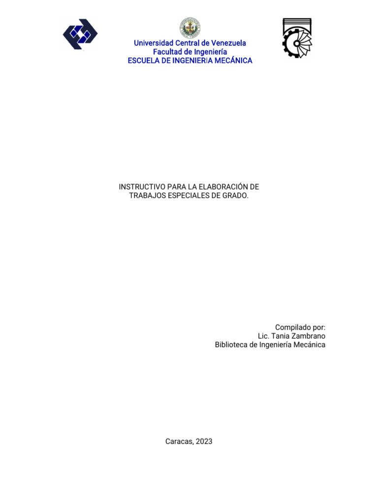 Instructivo de TEG | PDF | Caso de carta | Citación