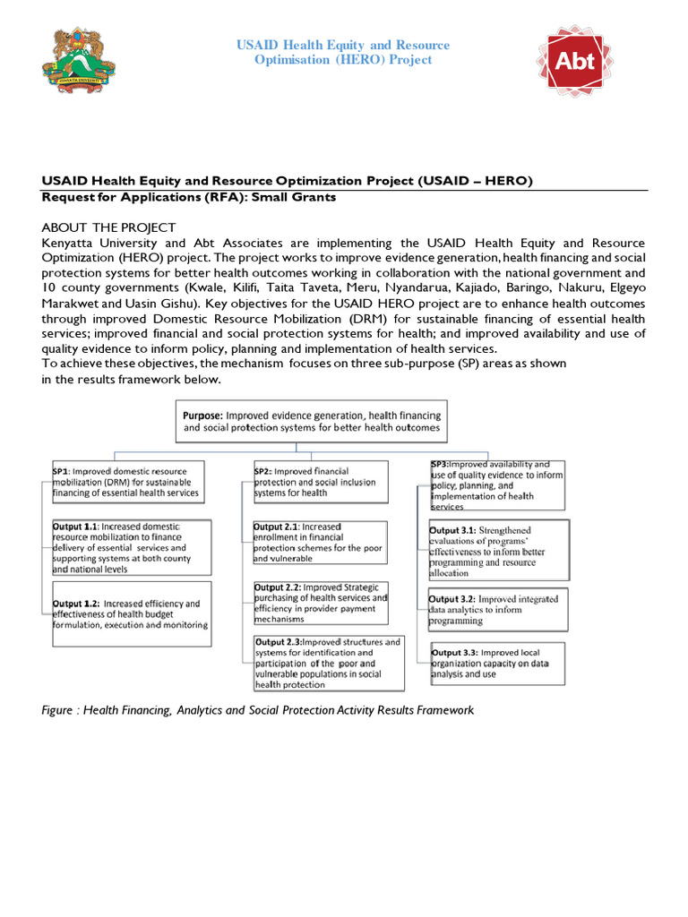 USAID HERO Project: Small Grants RFA | PDF | United States Agency For ...