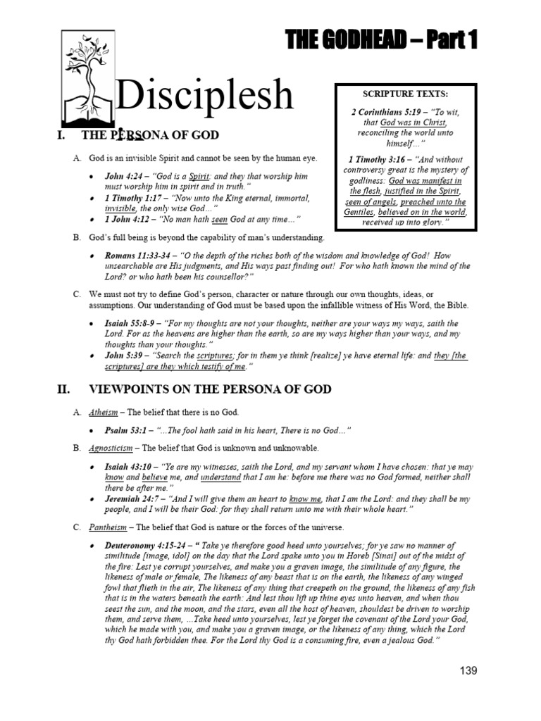 Lesson14 - The Godhead - Part1 | PDF | Tetragrammaton | Jesus