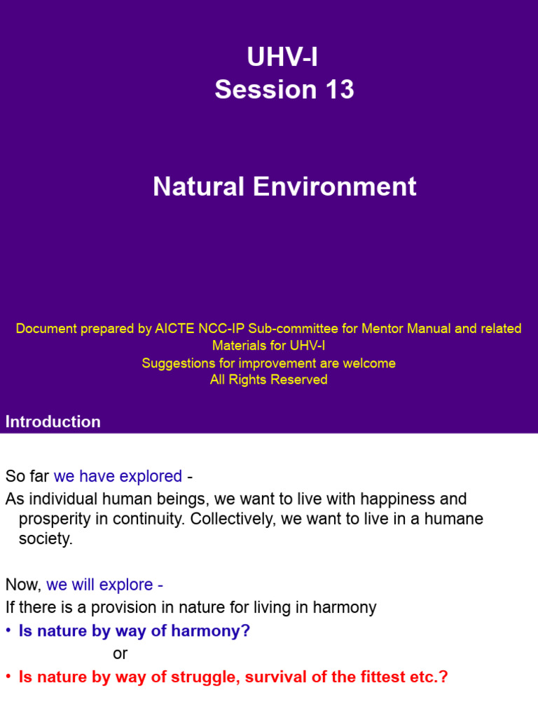 Ind 13 Natural Environment | PDF | Nature | Earth Sciences