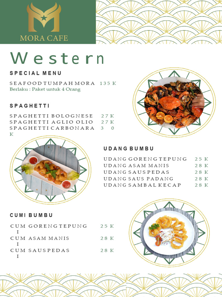 Western Seafood Special Menu | PDF | Southeast Asian Cuisine ...