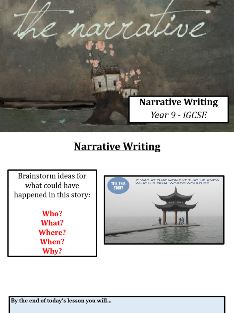 Narrative Writing 9 IGCSE | PDF | Plot (Narrative) | Narration