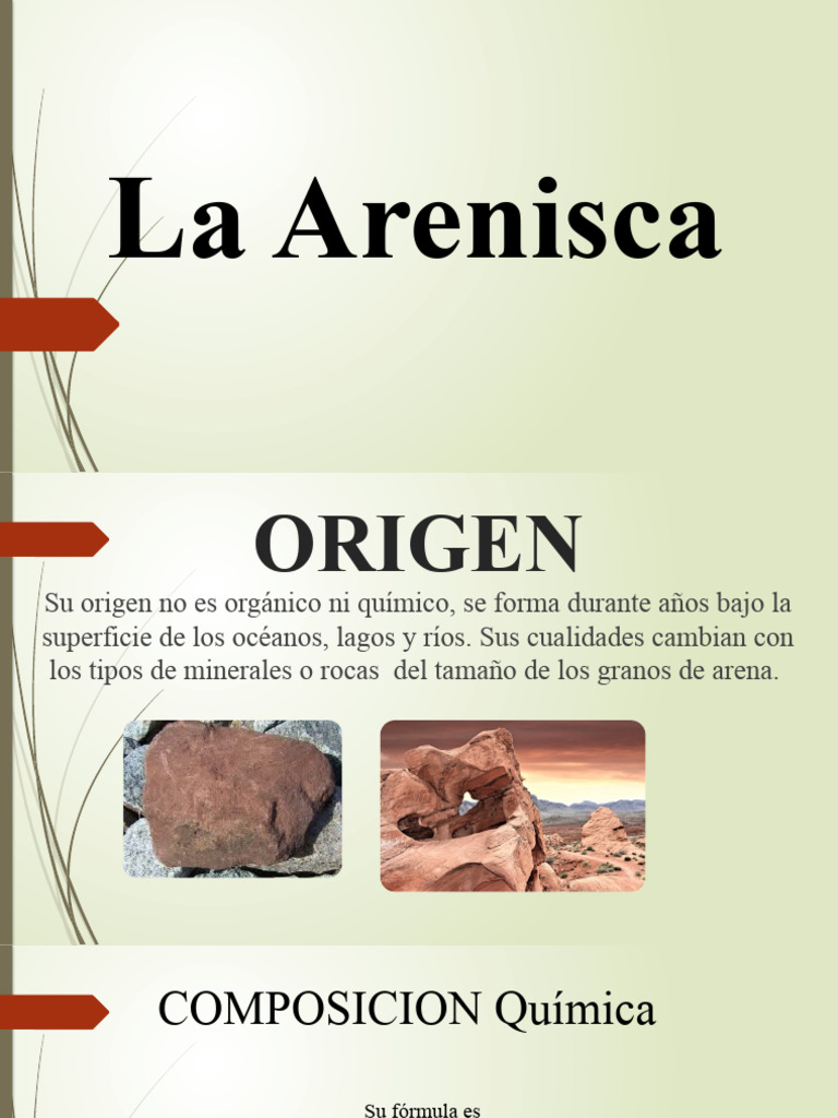 Composición y Usos de la Arenisca | PDF | Arenisca | Minerales