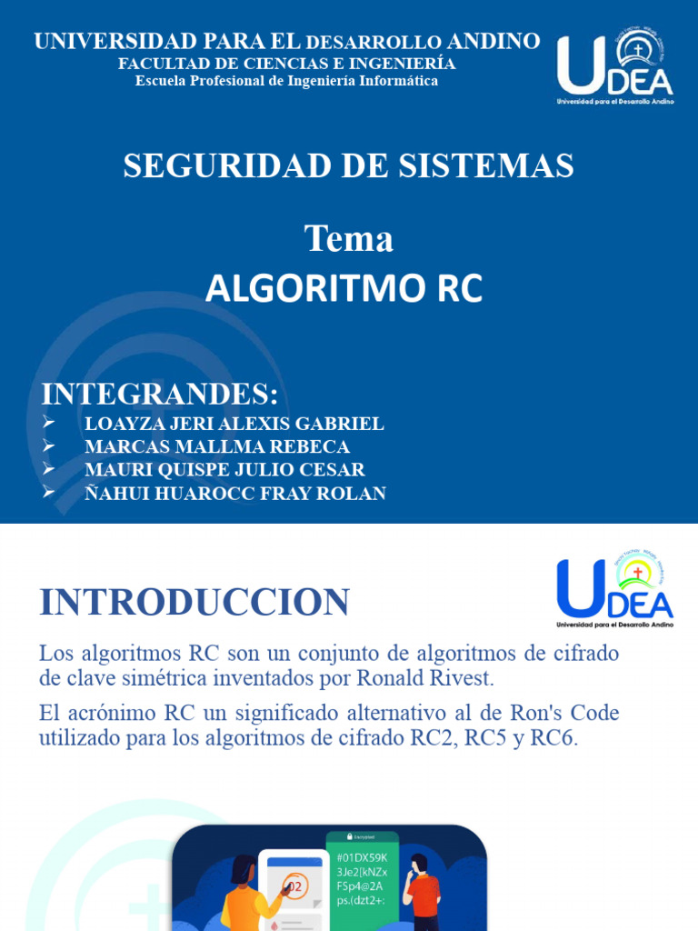 Algoritmo RC | PDF | Cifrado | Matemáticas Aplicadas