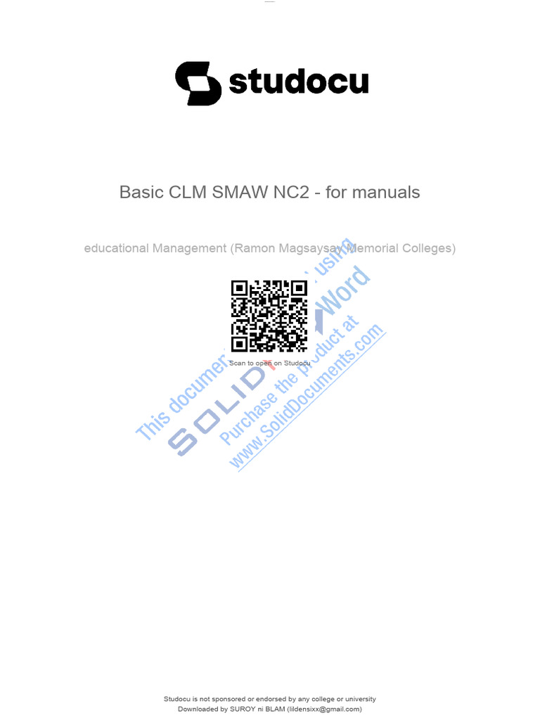 Basic CLM Smaw nc2 For Manuals | PDF | Information | Communication