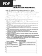 Grade 9 Social Studies Notes | PDF | Poverty | Poverty & Homelessness