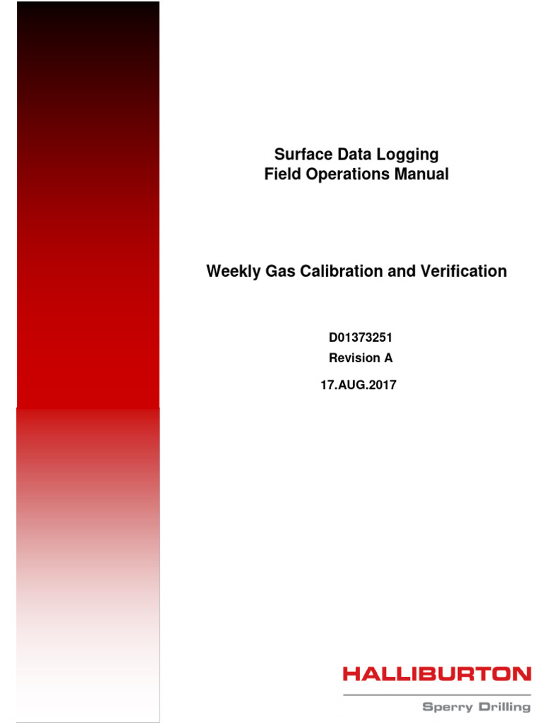 Weekly Gas Calibration - D01373251 - 1 | PDF | Hazards | Verification ...