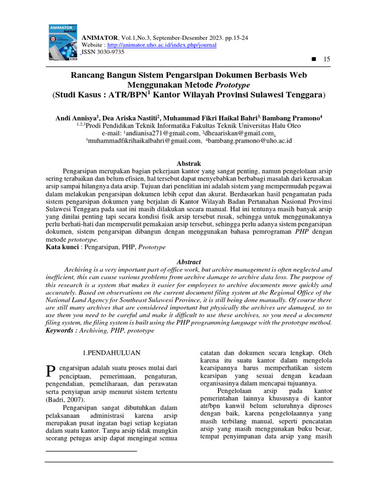 Rancang Bangun Sistem Pengarsipan | PDF | Komputer