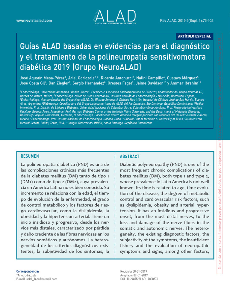 Alad Supl 1 19 076-102 | PDF | Diabetes | Diagnostico medico