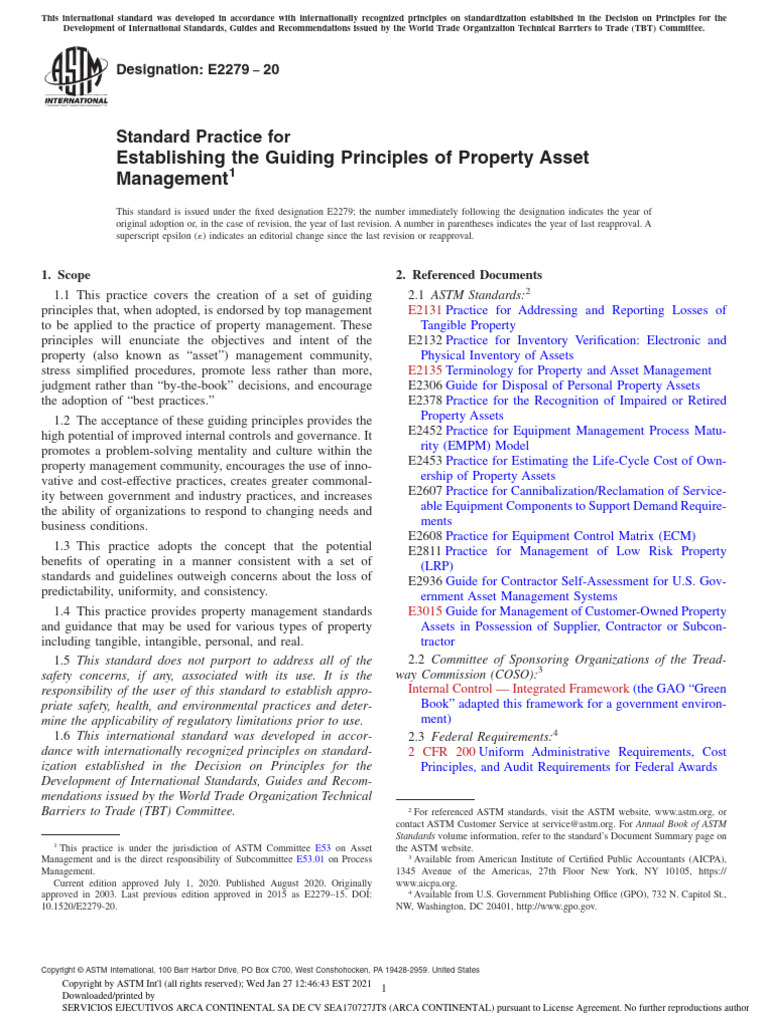 ASTM E2279 20standard Practice Forestablishing The Guiding Principles of Property ...