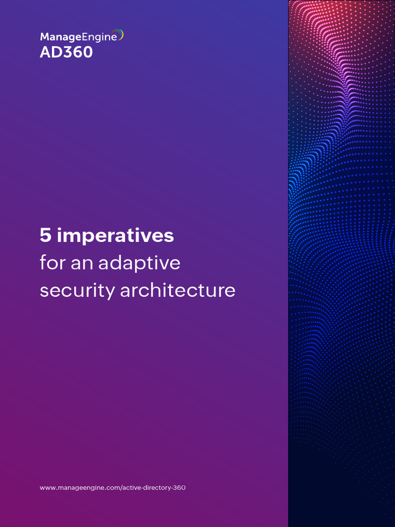 5 Imperatives for Adaptive Security Architecture | PDF | Security ...
