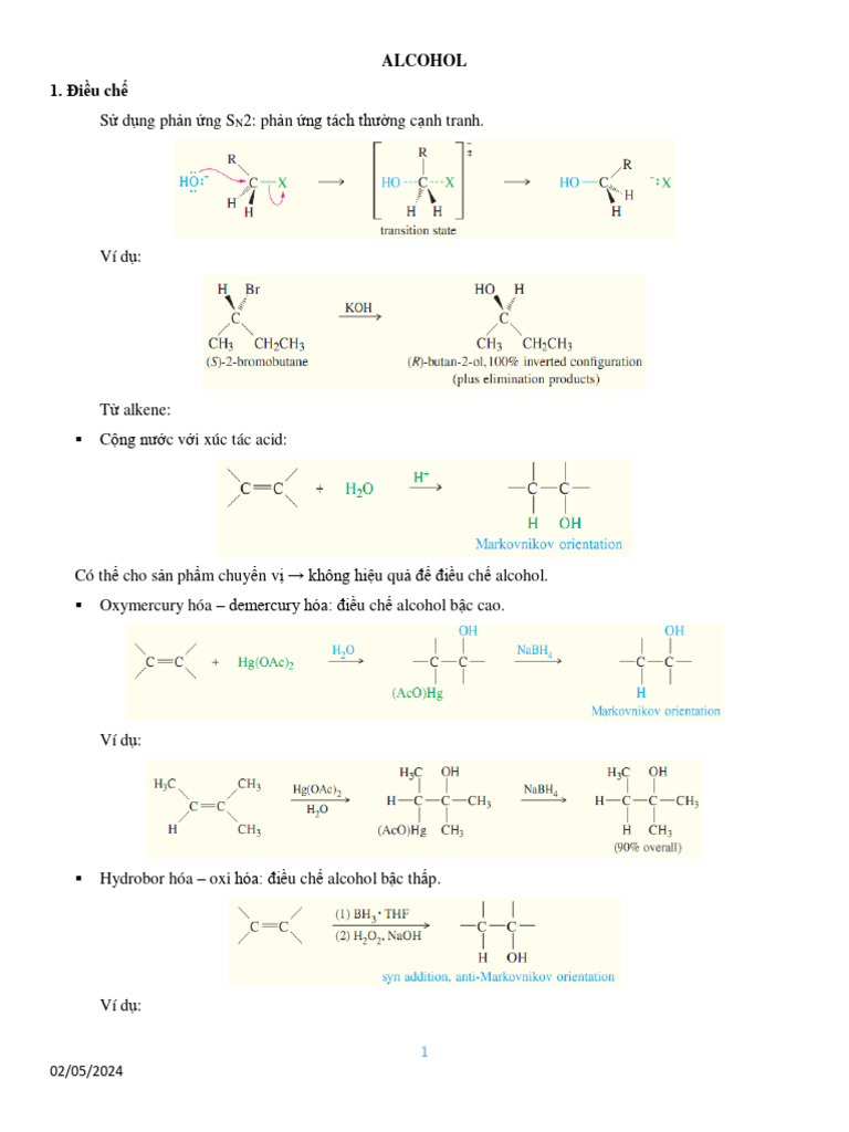 Ly Thuyet Alcohol | PDF